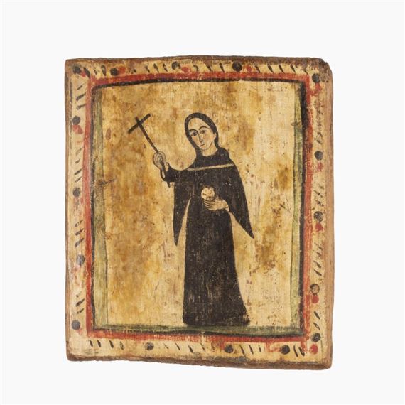 José Rafael Aragón | Santa Rita de Casia Retablo (Circa 1820) | MutualArt