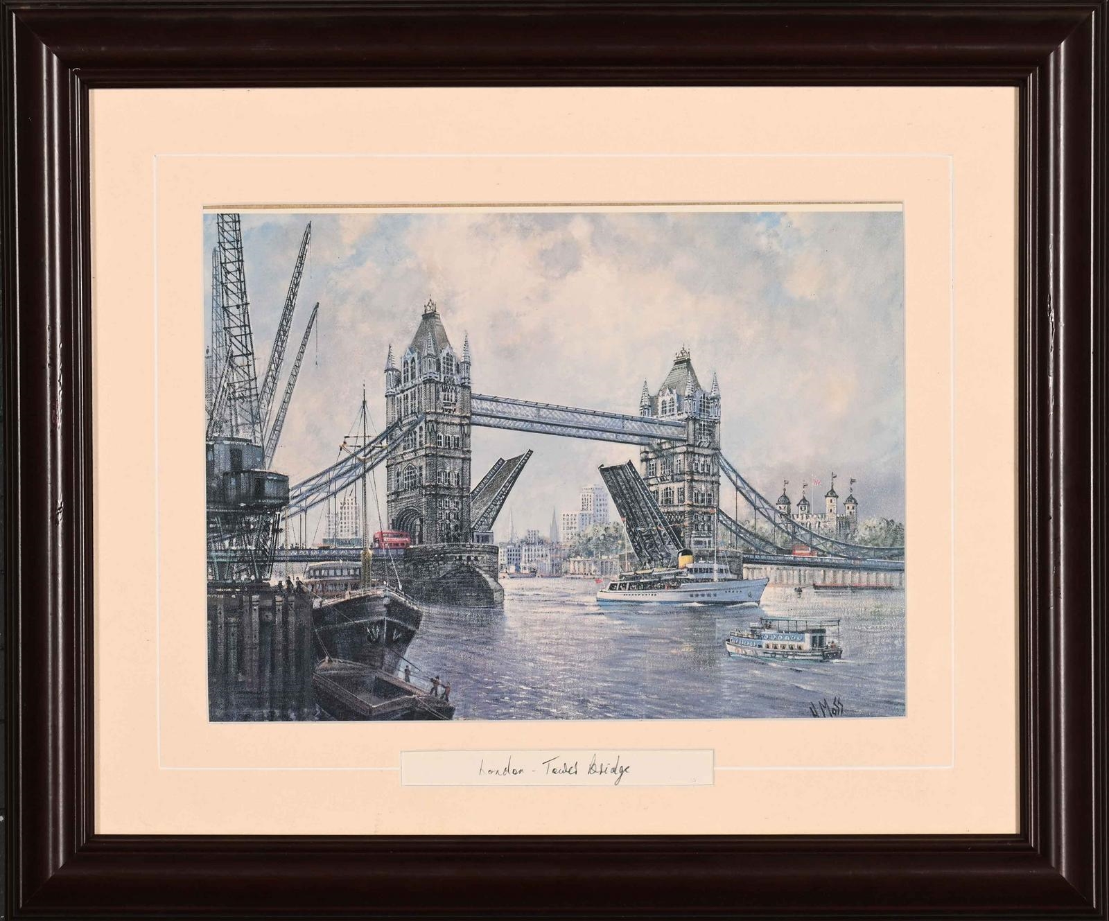 Henry William Moss | Two Works: London: Big Ben and Houses of ...