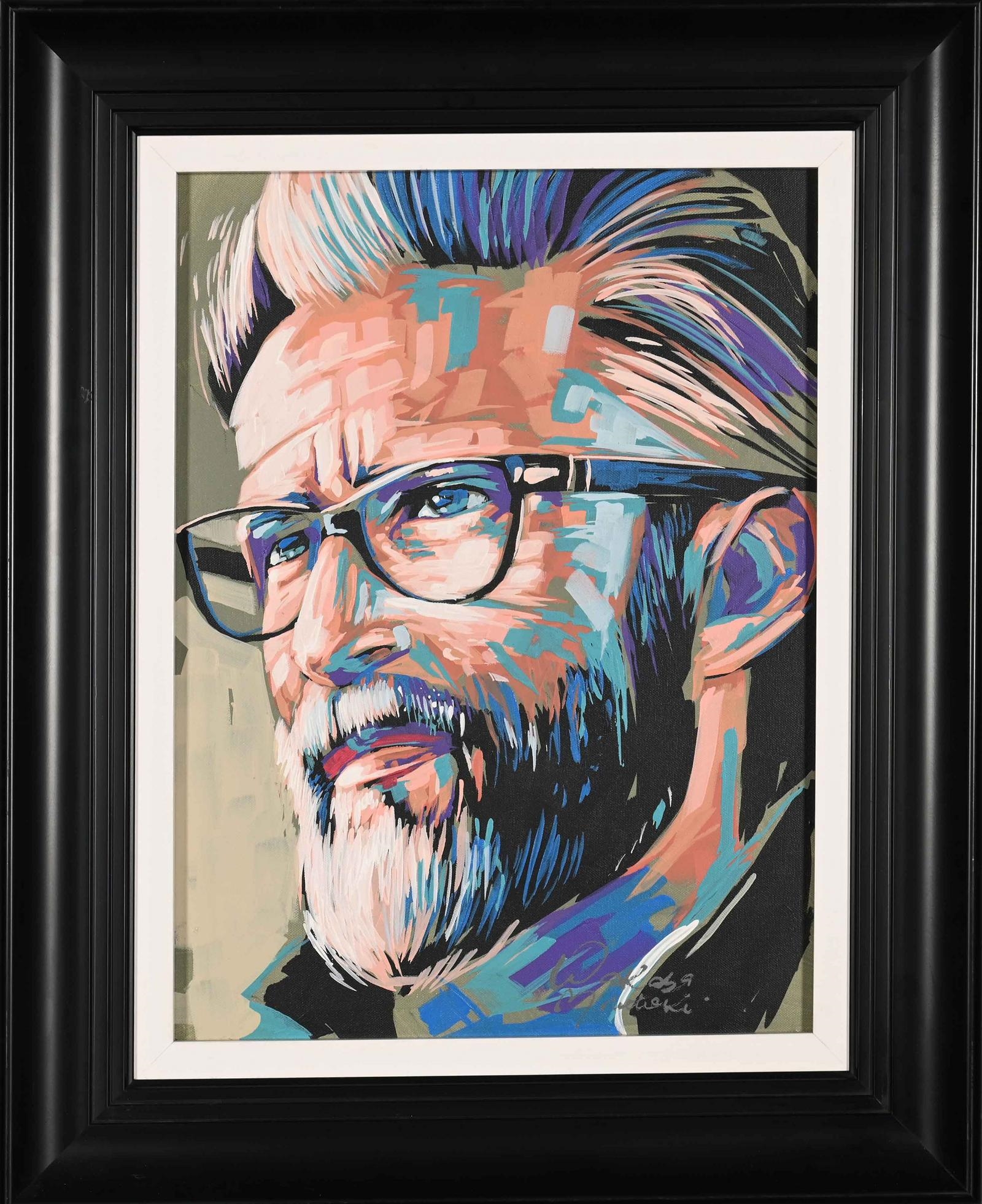Wakaba Mutheki | Portrait of a Man with Glasses | MutualArt