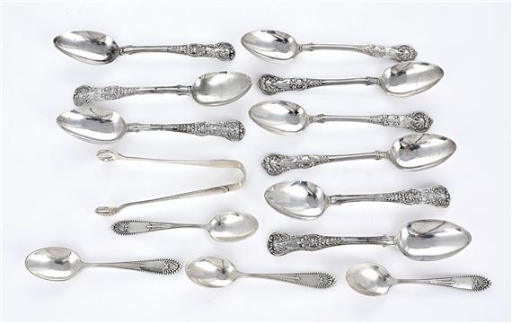 Marc Sterling | George III five Kings pattern teaspoons, London, 1809 ...