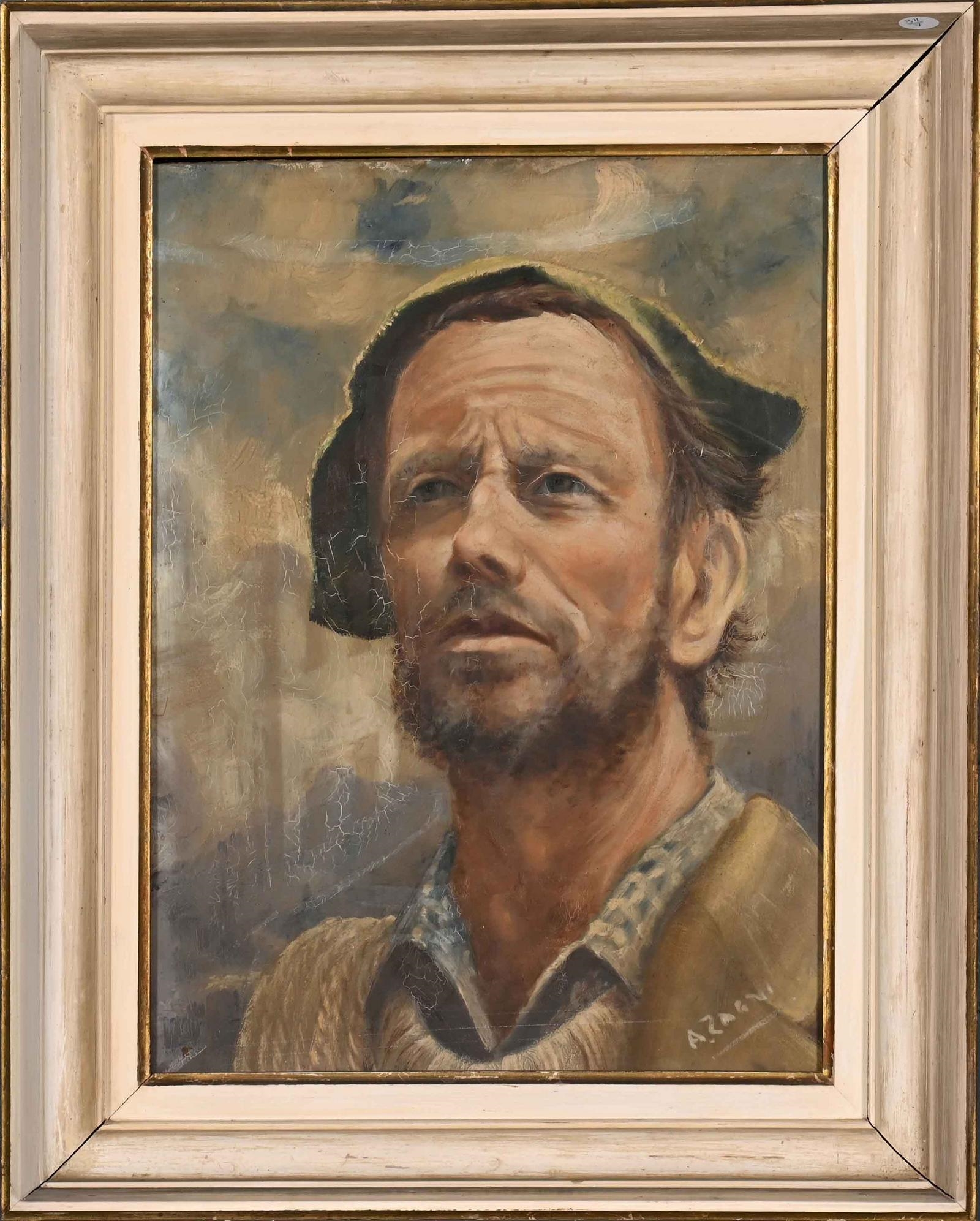 Adelio Zagni Zeelie | Portrait of a Man in a Hat | MutualArt