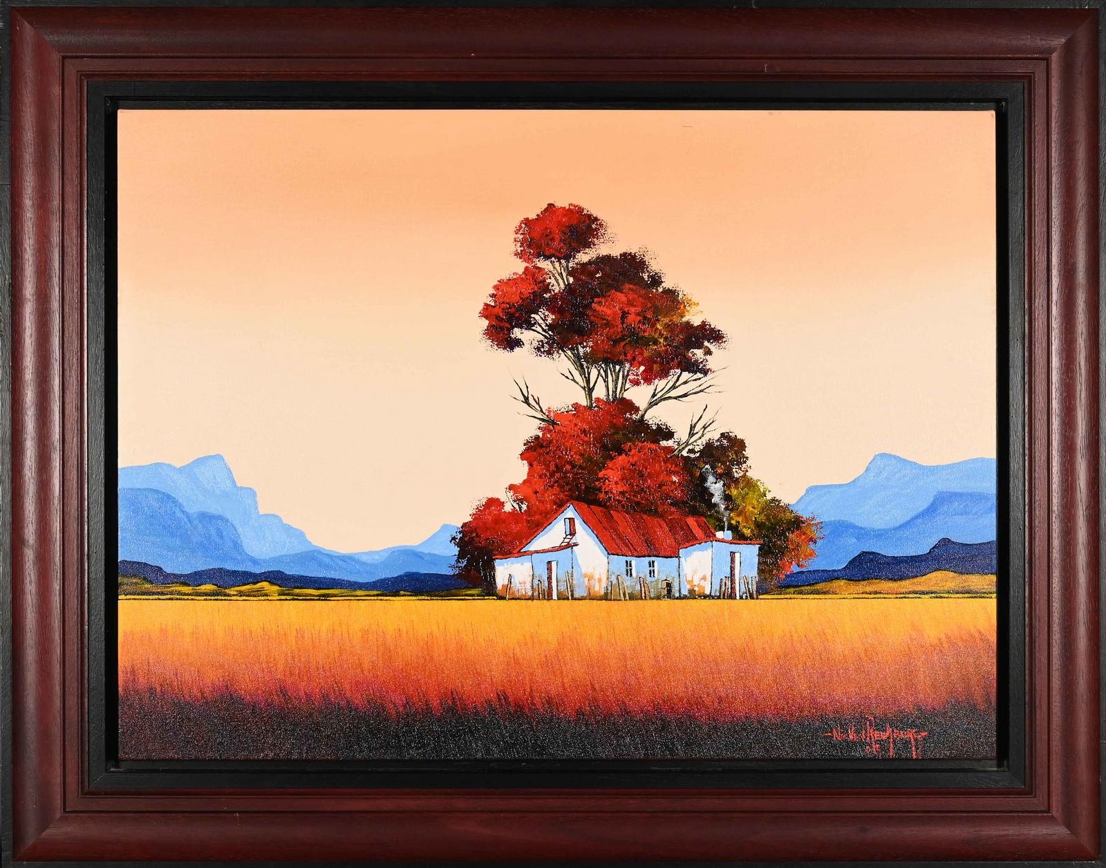 Nic van Rensburg | Nic van Rensburg (South Africa, 1959 - ), Farmhouse ...