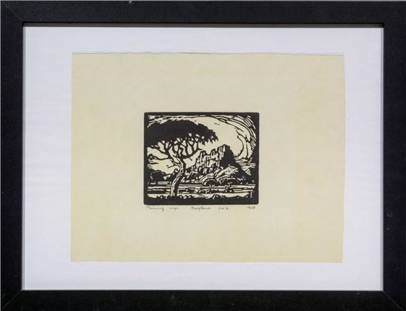 Jacob Hendrik Pierneef | Bergland S.W.A. (1928) | MutualArt