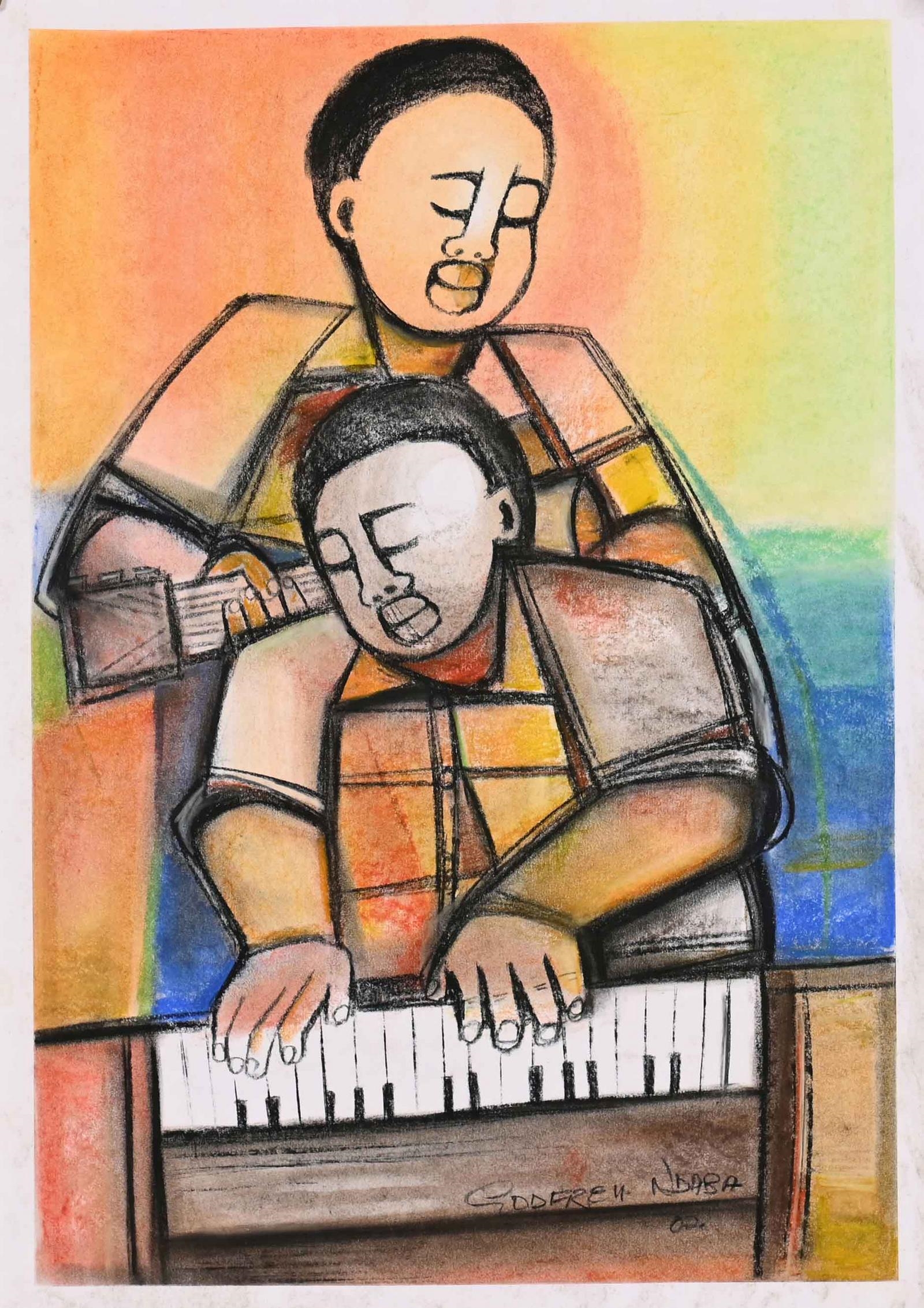 Godfrey Ndaba | Two Musicians (2002) | MutualArt