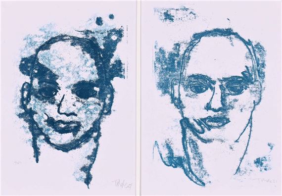Jabu Phale Ngobeni | Portrait Diptych (2021) | MutualArt