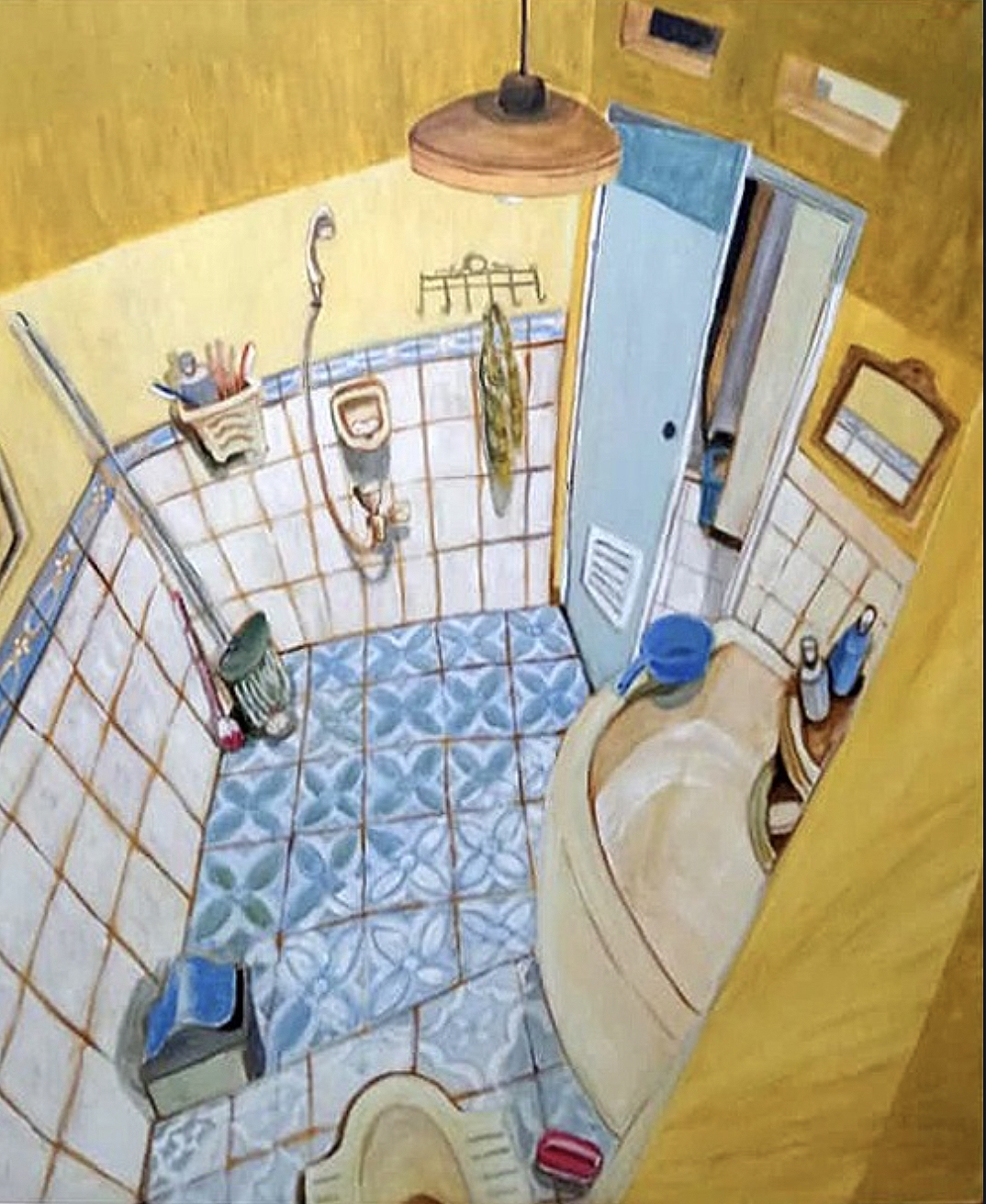 Mujib Darjo | Kamar Mandi Ukuran 1.5 x 1.5 M (2023) | MutualArt