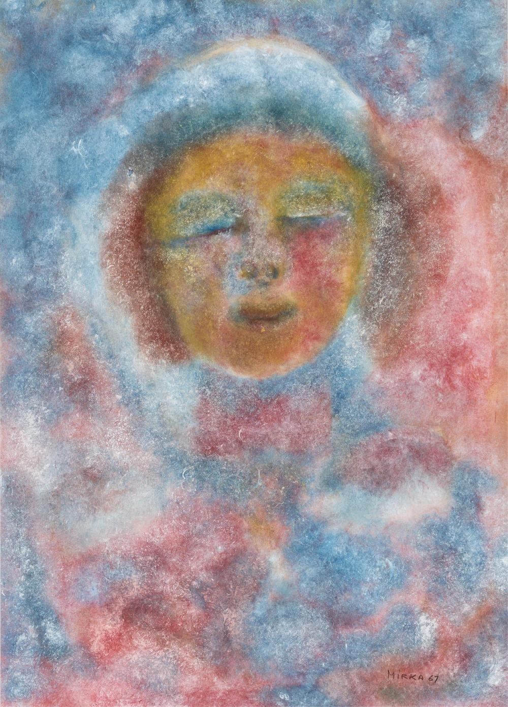 Mirka Mora | Girl Riding Bird (1979) | MutualArt