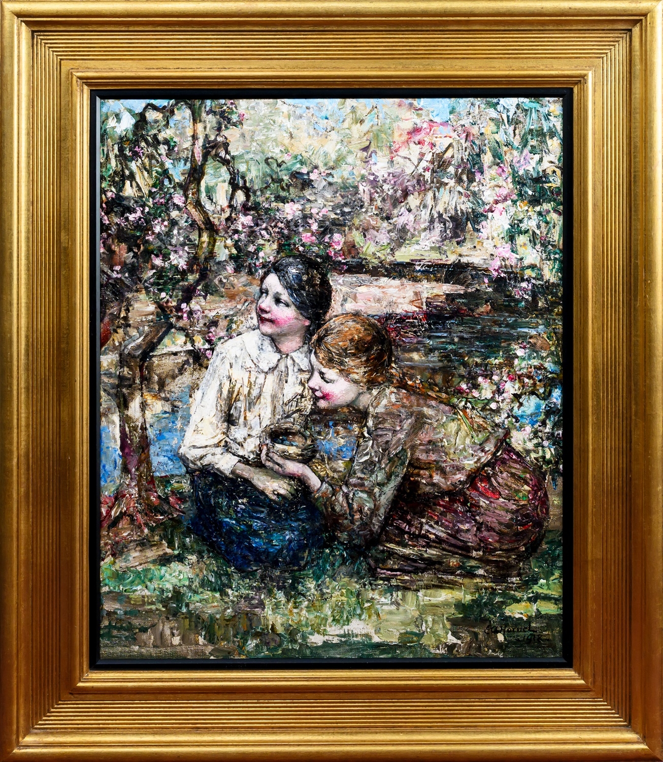 Edward Atkinson Hornel | THE ROBIN NEST (1918) | MutualArt