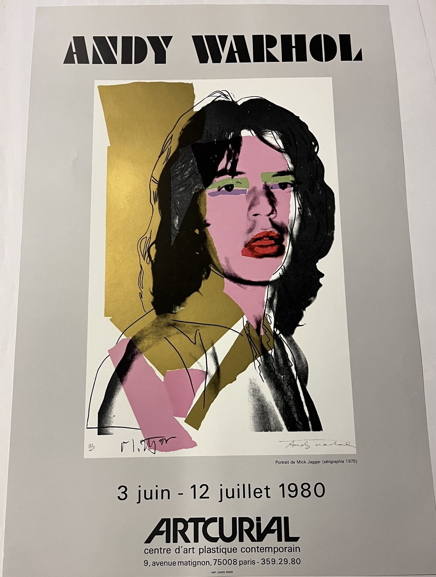 Andy Warhol | PORTRAIT DE MICK JAGGER (1980) | MutualArt