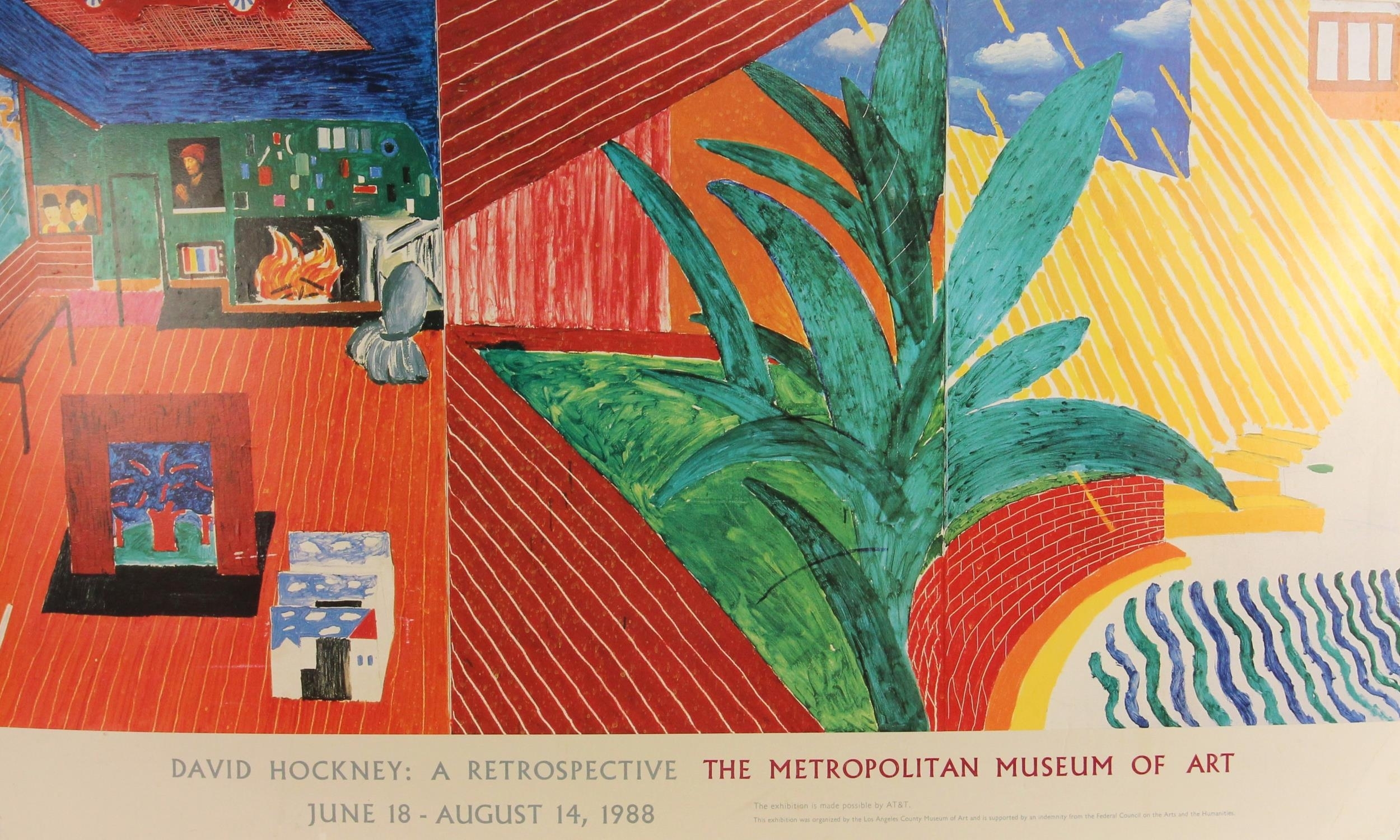 David Hockney | A David Hockney exhibition poster for the (1988 ...