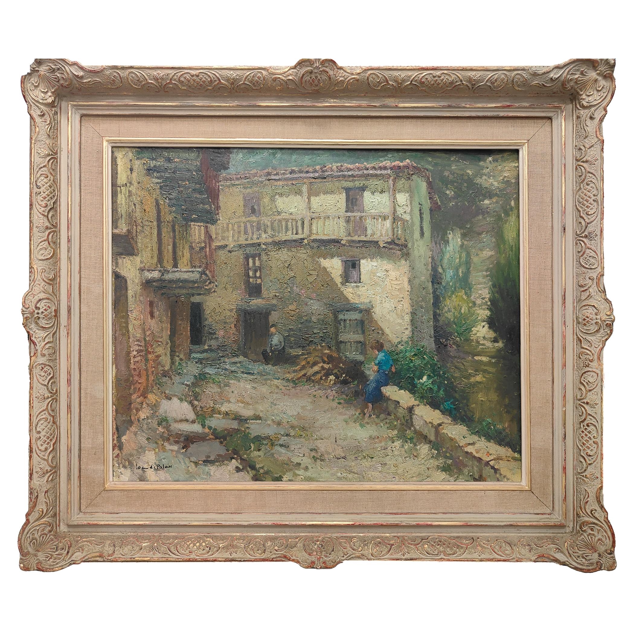 Joan de Palau | Vista rural con figuras | MutualArt