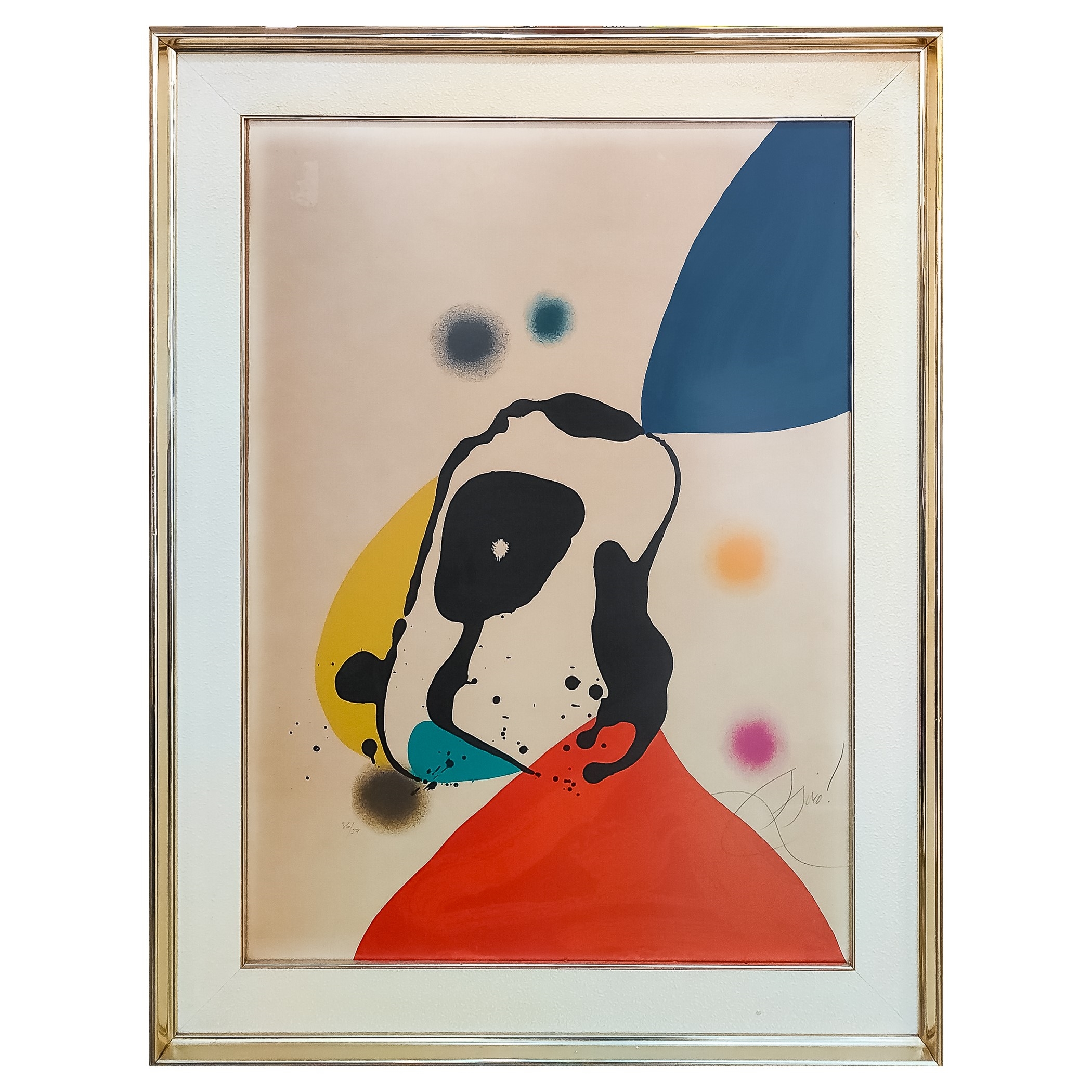 Joan Miró | Sur le Fleuve Bleue et Jaune (1976) | MutualArt