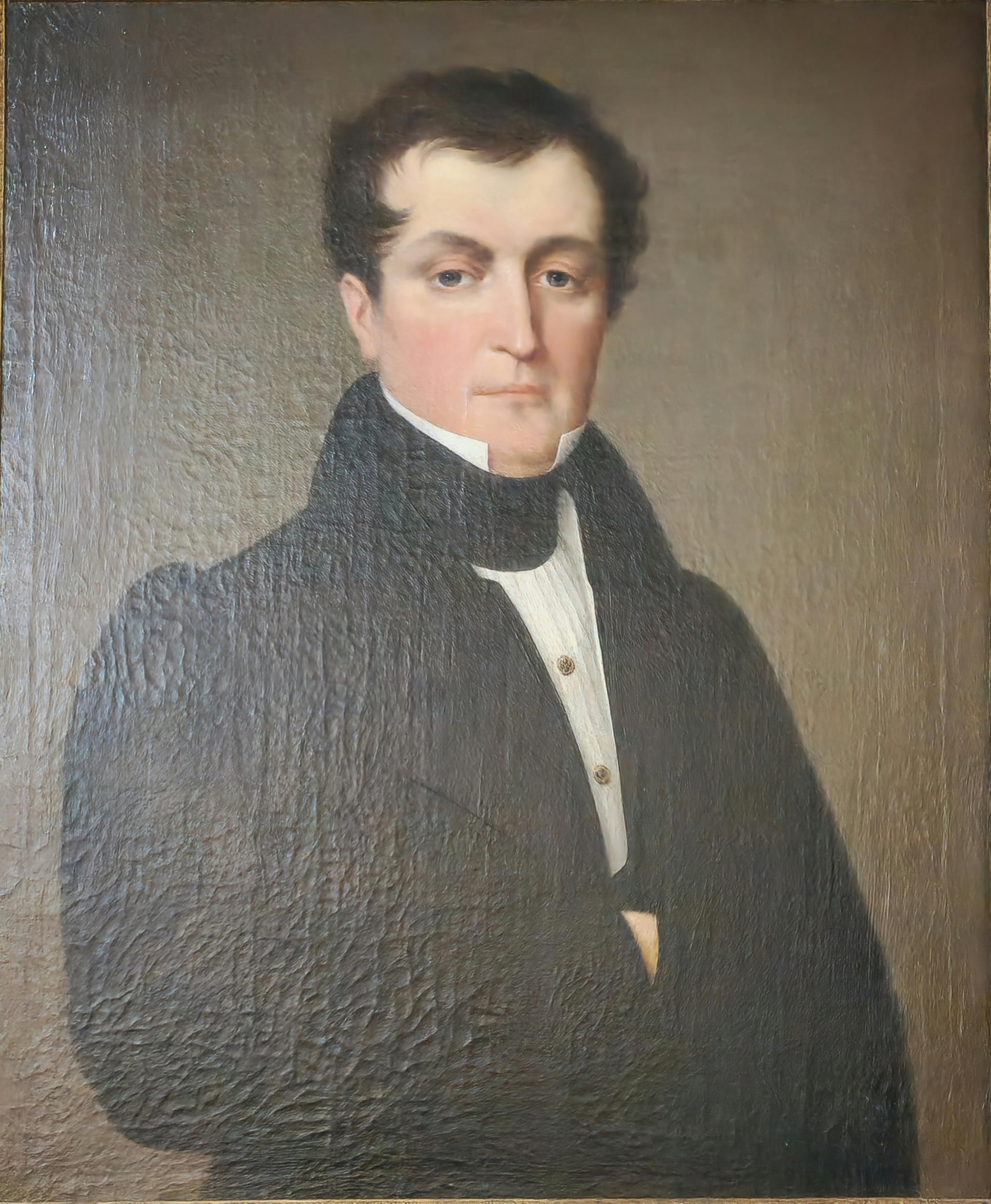 British School, 19th Century | Miniature Portrait of a Young Man Bust ...