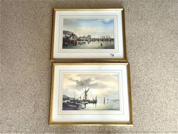 John Snelling | JOHN SNELLING SIGNED WATERCOLOURS X2 BOTH FRAMED AND ...
