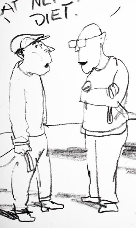 Michael Paraskevas | Michael Paraskevas Dog Comic Strips Graphite, 4 ...