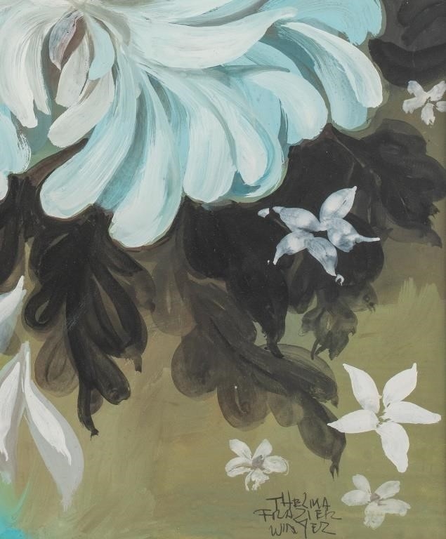 Thelma Frazier Winter | Thelma Frazier Winter Floral Gouache on Paper ...