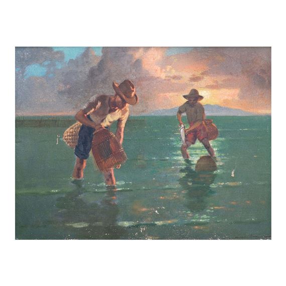 Crispin Villafuerte Lopez | Fishermen (1952) | MutualArt