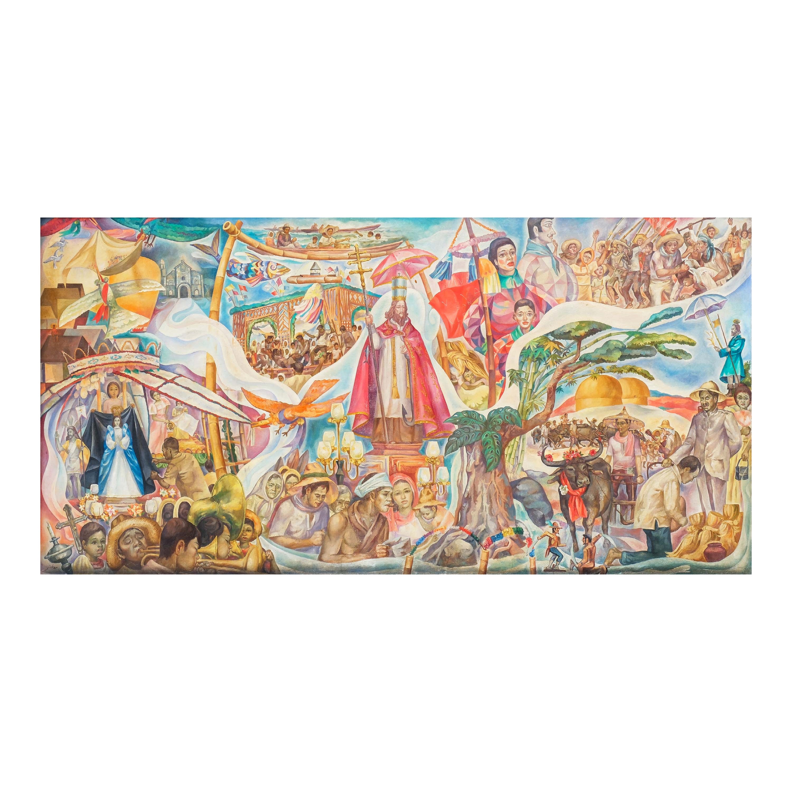 Salvador Juban | Angono Fiestas (1973) | MutualArt