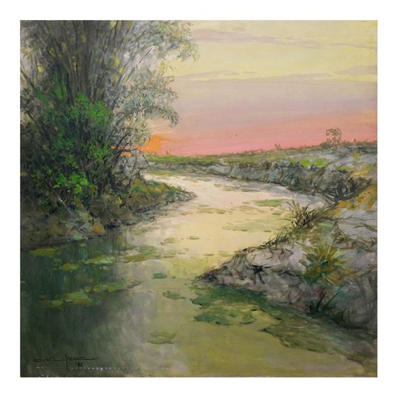 Crispin Villafuerte Lopez | Landscape (1981) | MutualArt