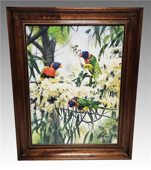 Gordon Hanley | Red Collared Lorikeet | MutualArt