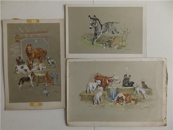 Mabel Gear | Mabel Gear (1898-1987) - three unframed signed ...