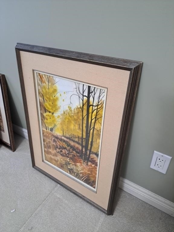 Ken Hanson | Ken Hanson watercolour Autum-Muskoka Artwork | MutualArt