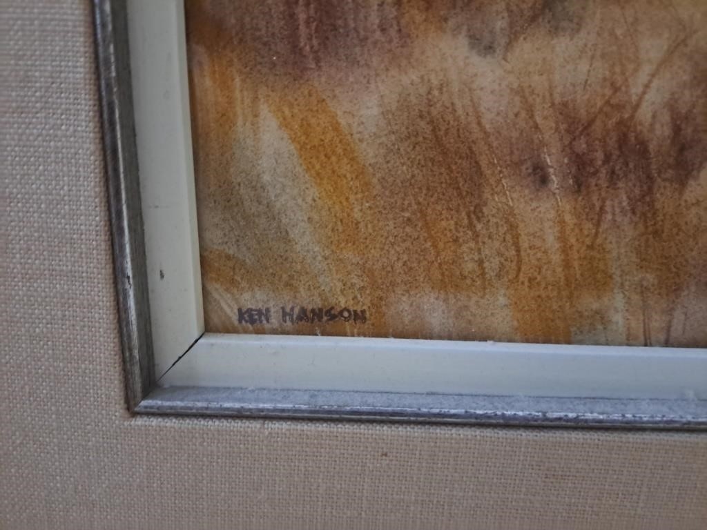 Ken Hanson | Ken Hanson watercolour Autum-Muskoka Artwork | MutualArt