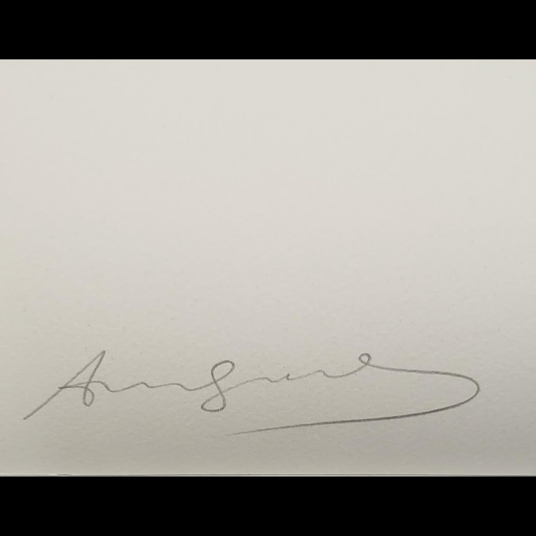 Andy Warhol | Andy Warhol Pencil Signed Silkscreen, Dollar Sign | MutualArt