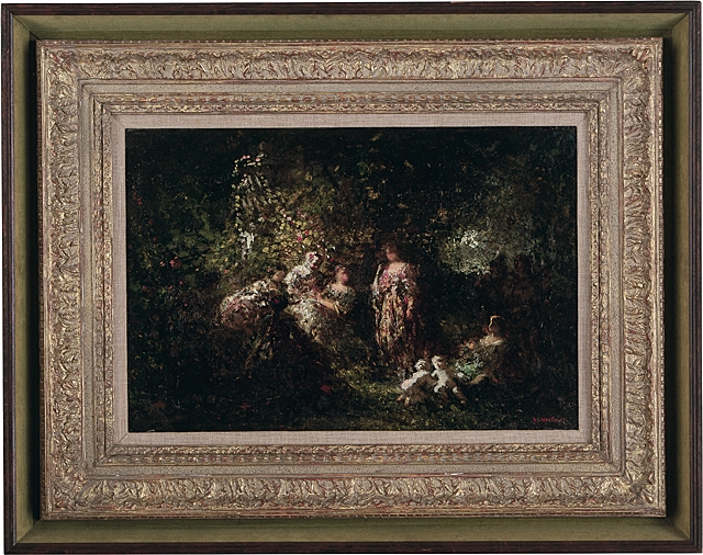 Adolphe Joseph Thomas Monticelli | Dames dans les bois | MutualArt