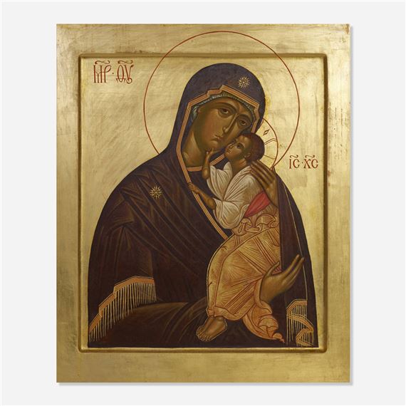 Byzantine School, 20th Century | Icon of the Virgin Eleousa (Early 20th ...
