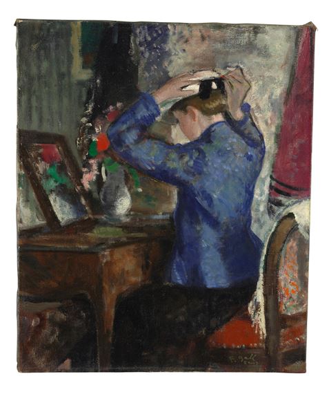 François Gall | Woman in cafe | MutualArt