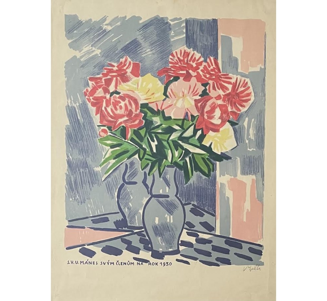 Václav Špála | KYTICE VE VÁZE (1930) | MutualArt