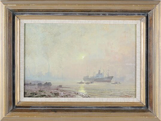 Kenneth Denton | Sunlight and River Mist, Lower Thames | MutualArt
