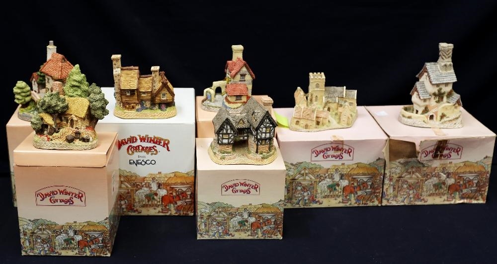 David Winter | A collection of 7 boxed David Winter cottages and houses ...