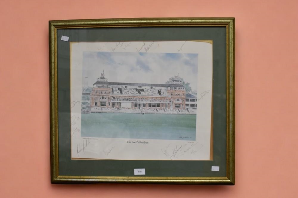 David Gentleman | A 1986 print by David Gentleman of the Lords Pavilion ...