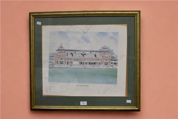 David Gentleman | A 1986 print by David Gentleman of the Lords Pavilion ...