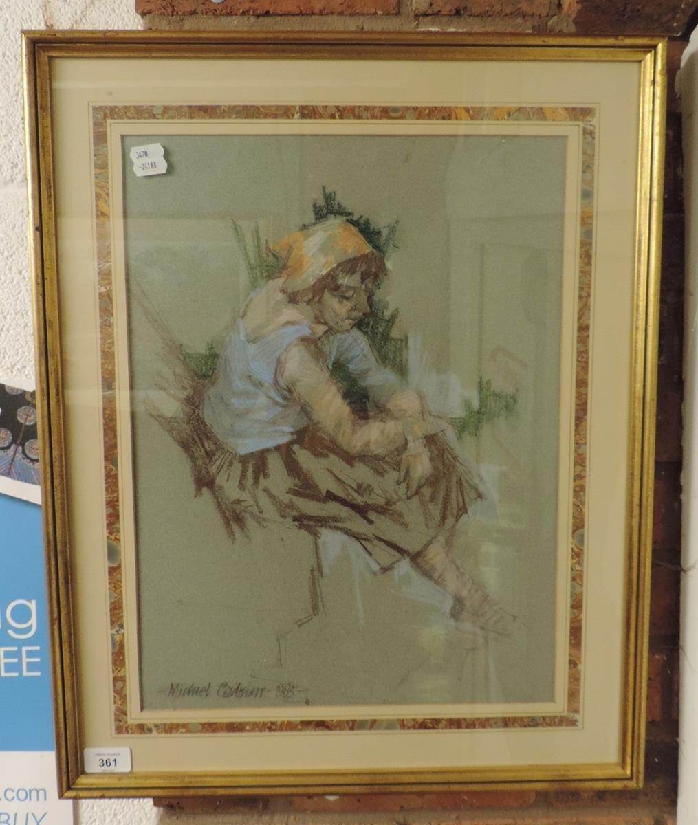 Michael Lawrence Cadman | Pastel by Michael Cadman - Lady farm worker ...