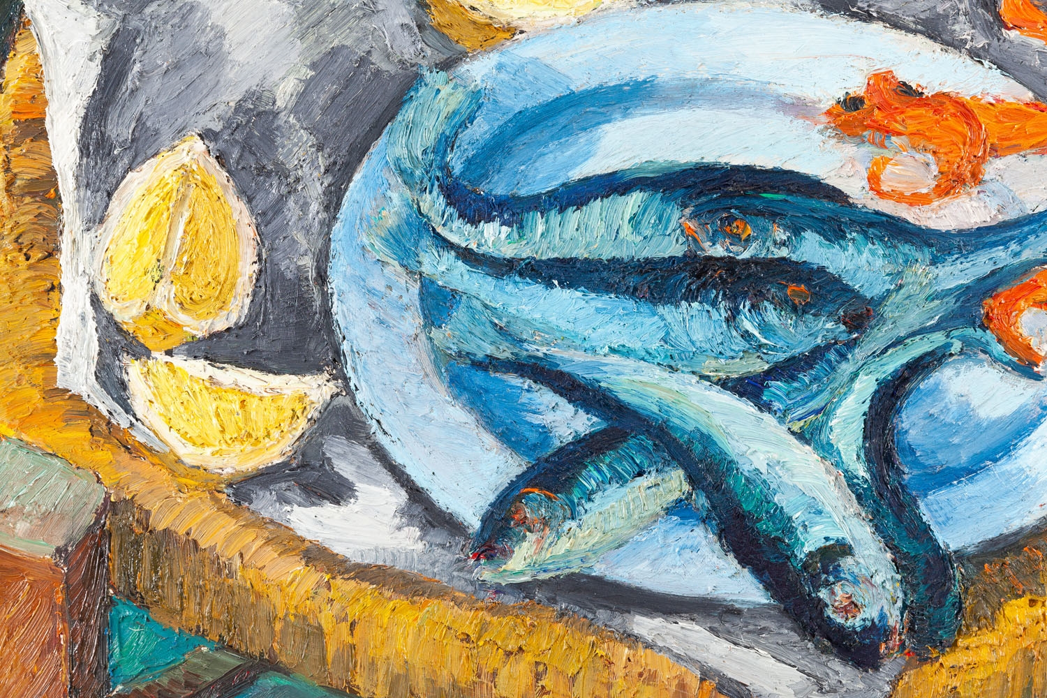 Maria-Mela Muter | Still life with fish | MutualArt