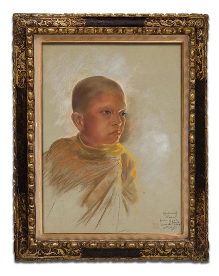 Tran Van Ha | Potrait of a Monk, 1946 (1946) | MutualArt