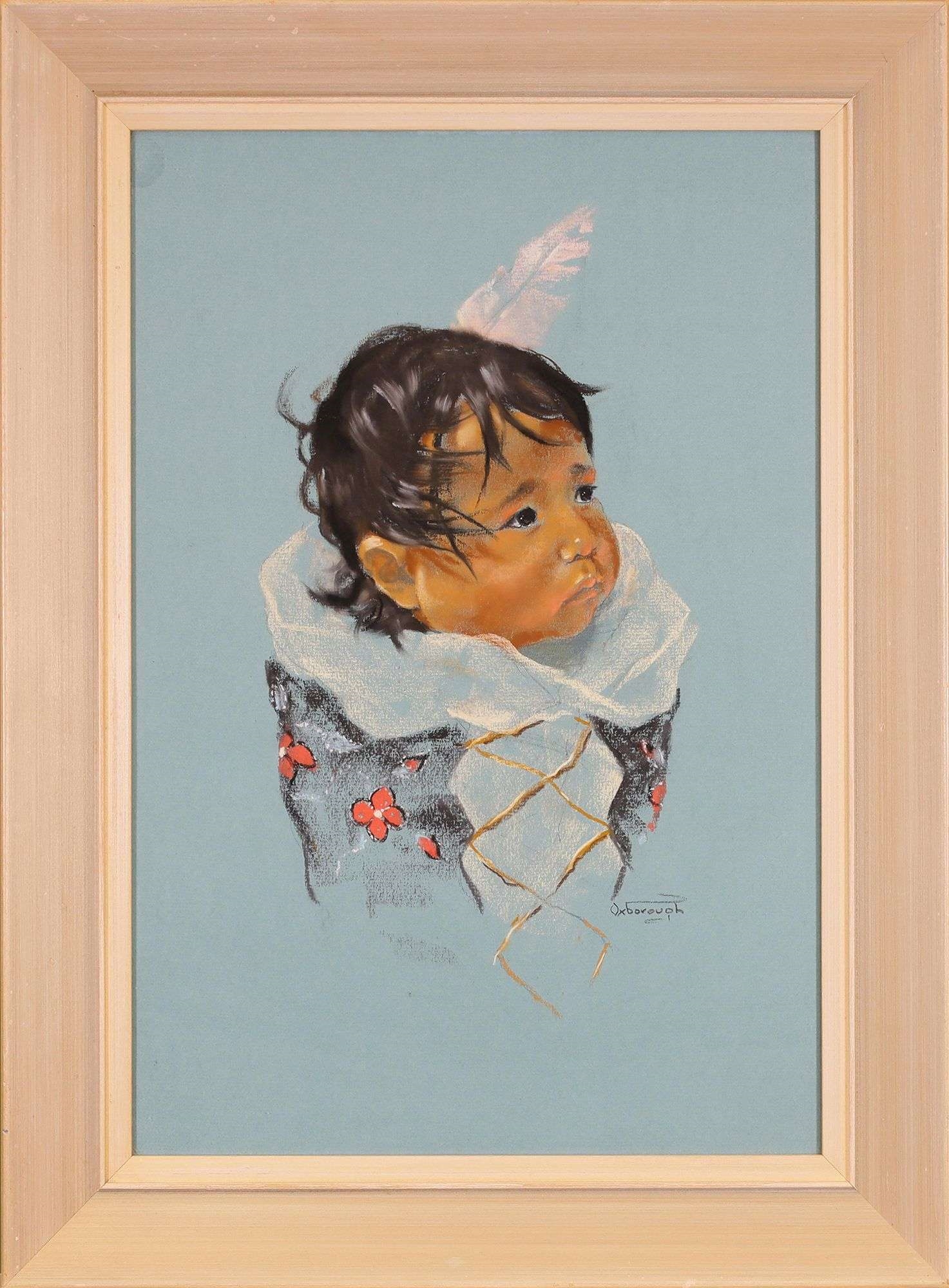 Dorothy Marie Oxborough | Untitled, Swaddled Indigenous Child | MutualArt