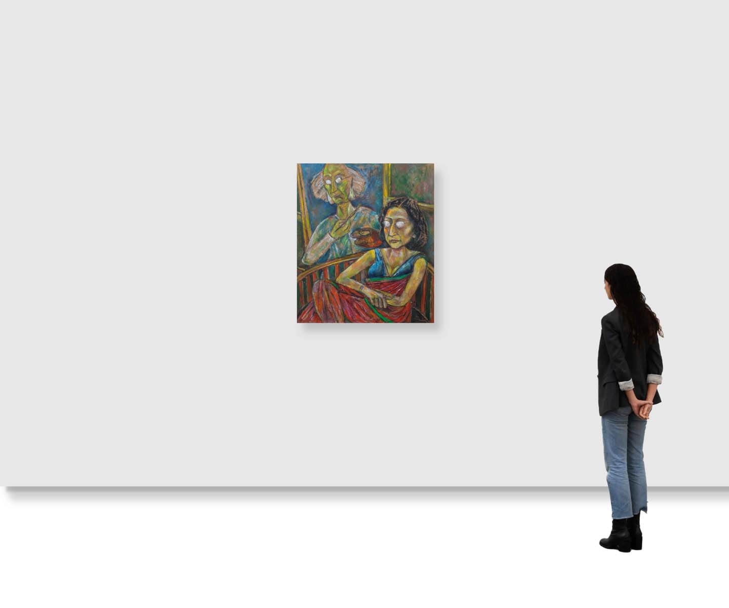 Paritosh Sen | SELF PORTRAIT WITH WIFE | MutualArt