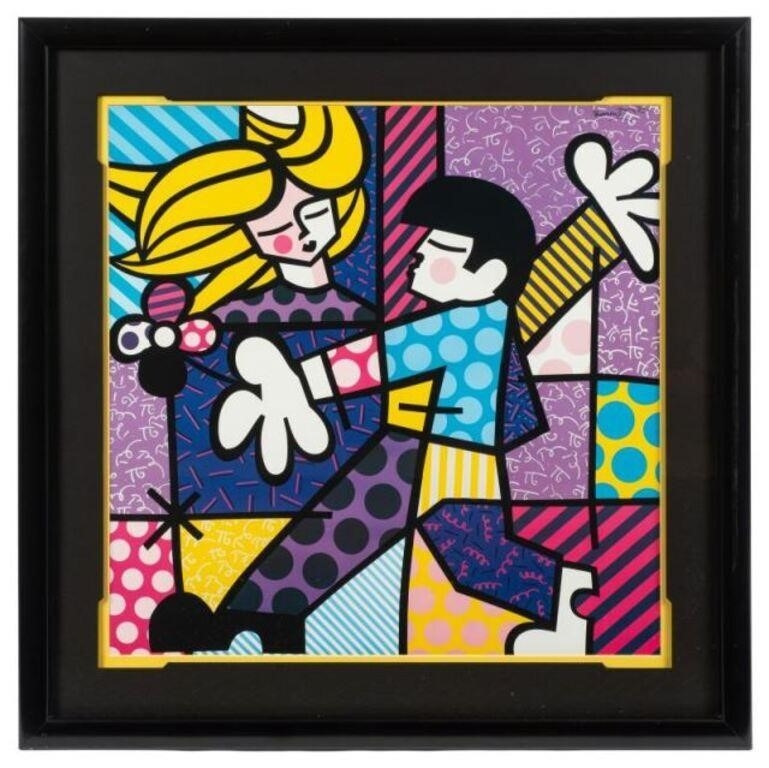 Romero Britto | Framed Pop Art Print by Romero Britto | MutualArt