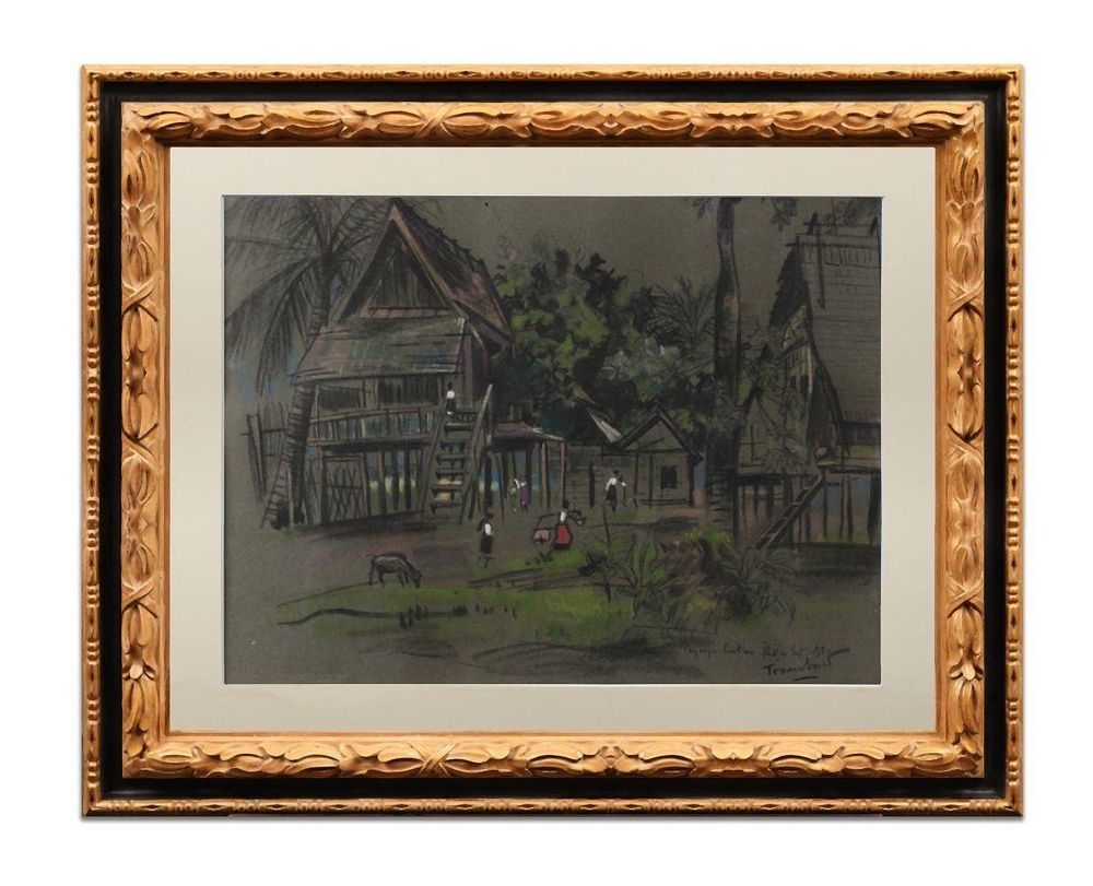 Tran Van Ha | The style of a Laotian village | MutualArt