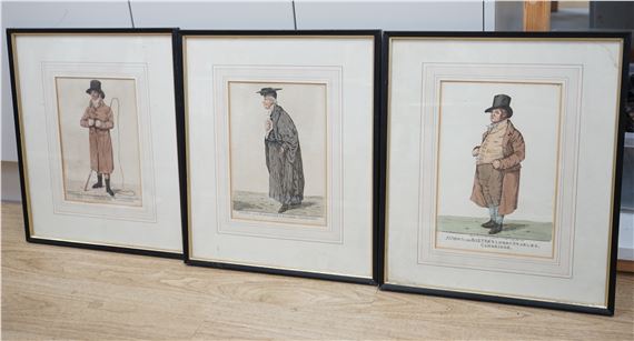 Robert Dighton | set of three colour etchings | MutualArt