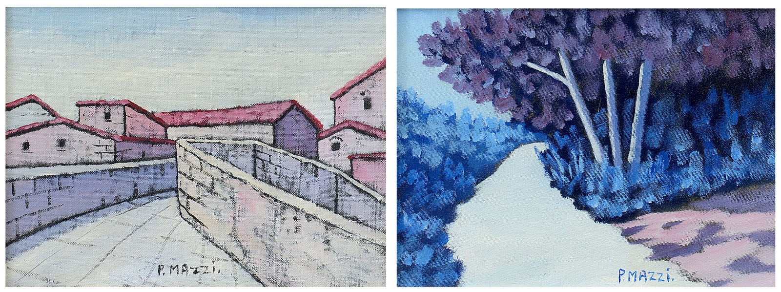 Piero Mazzi | Village Road and Trail | MutualArt