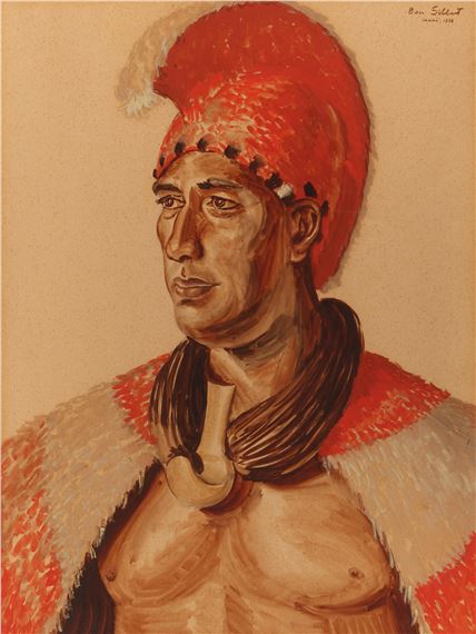 Ben Silbert | Portrait of Duke Kahanamoku in Kamehameha Feather Cape ...
