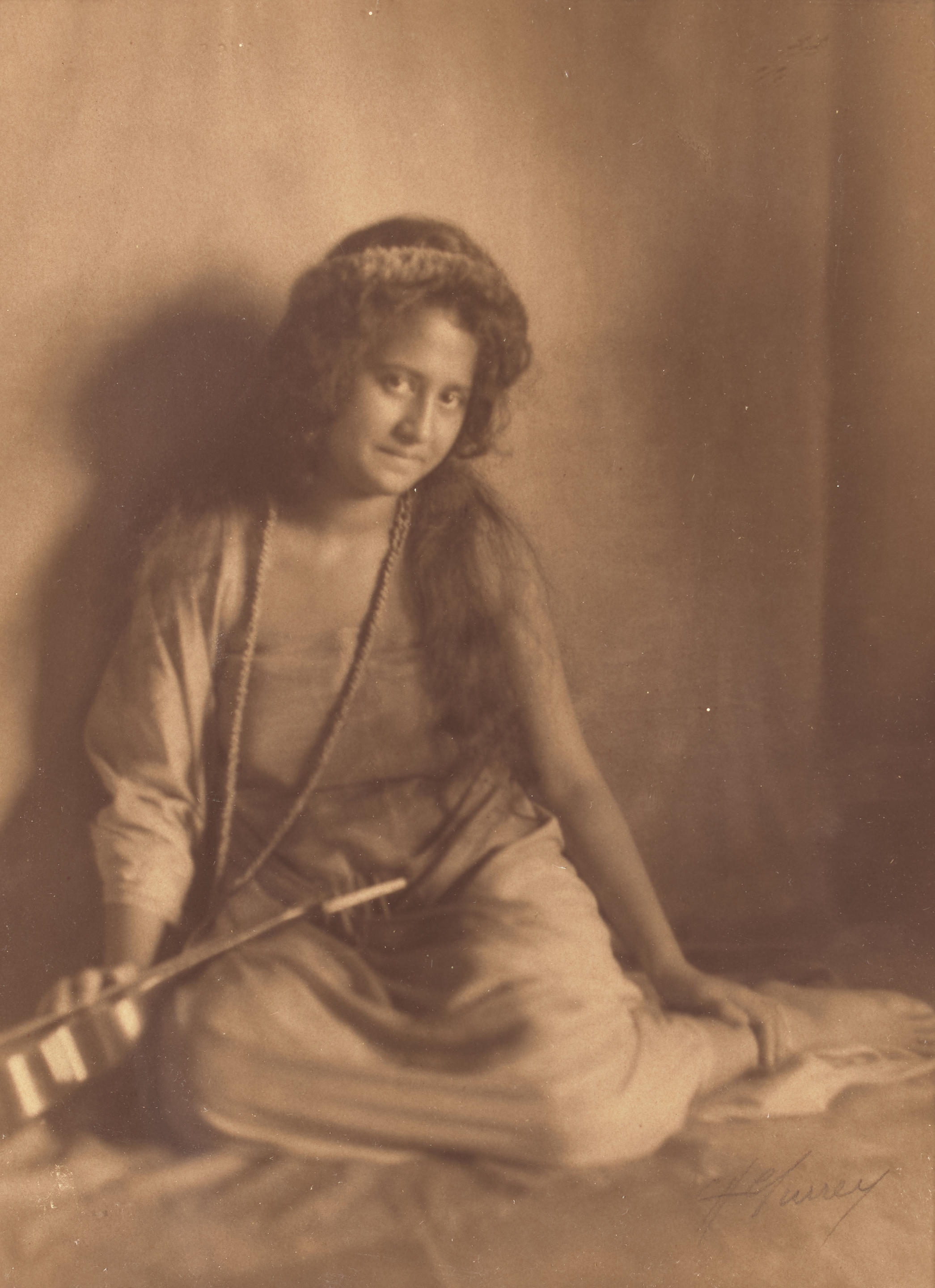 Caroline Haskins Gurrey | Portrait of Louisa Punanao Kamanuehaile, also ...