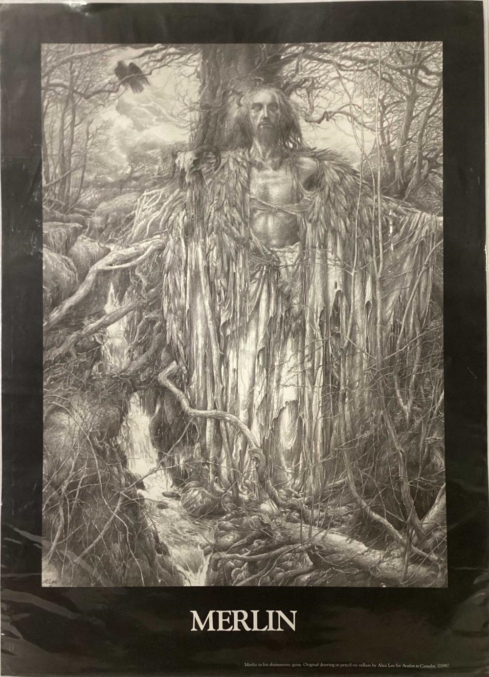 Alan Lee | 1987 Alan Lee Merlin Art Print | MutualArt