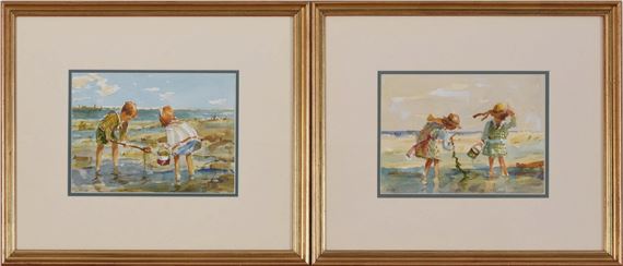 Vern Broe | Children at the Seashore | MutualArt