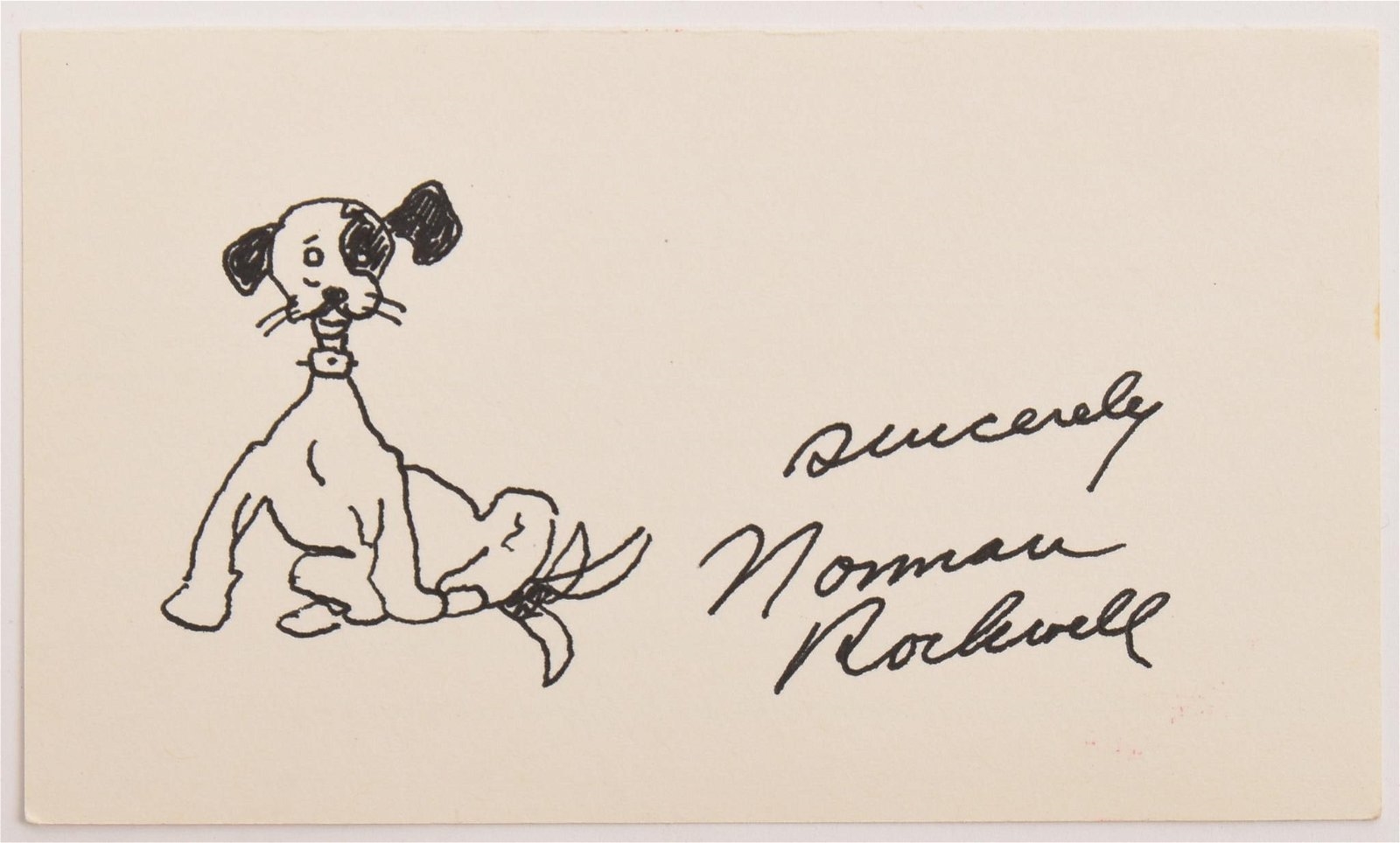 Norman Rockwell | Norman Rockwell Signature Card | MutualArt